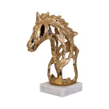 ΕΠΙΤΡΑΠΕΖΙΑ ΔΙΑΚΟΣΜΗΤΙΚΗ ΦΙΓΟΥΡΑ Horse ΑΝΤΙΚΕ ΧΡΥΣΟ ΧΡΩΜΑ 18x14x26εκ